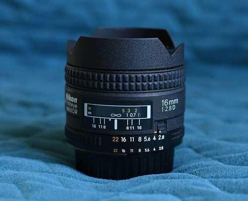Объектив Nikon 16 mm Fisheye 2.8