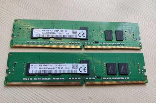 Оперативная память Hynix 2*4Gb ddr4 ecc reg 2133