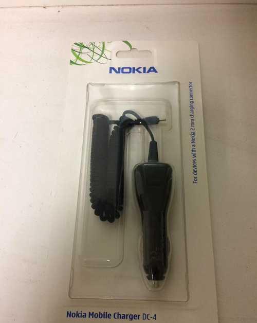 Зарядное устройство nokia DC-4 автомобильная