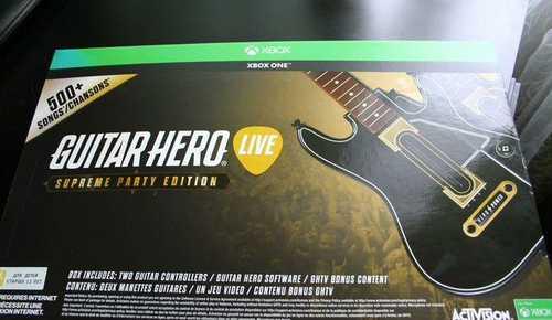Guitar Hero 2 гитары + диск Xbox One