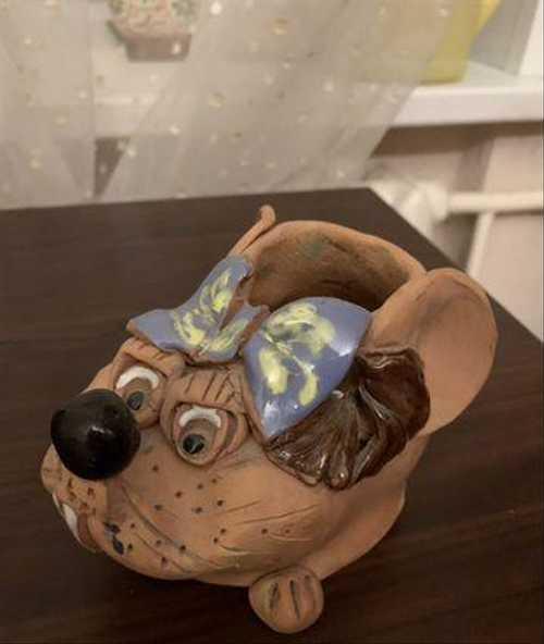 Карандашница керамическая