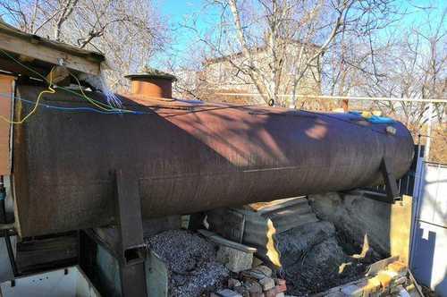 Бочка металлическая для технической воды 4куб