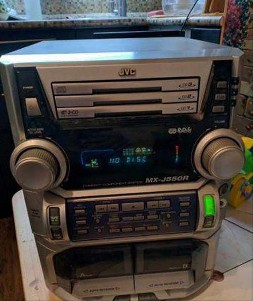 Музыкальный центр JVC MX-J550R на ремонт/запчасти