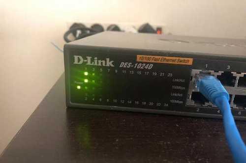 Комутатор d-link des 1024d