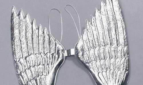 Крылья ангела серебряные пластик