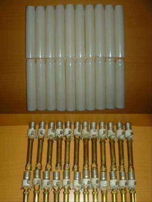 Детали люстровые свечи, стойки комплект, 19 в. N40