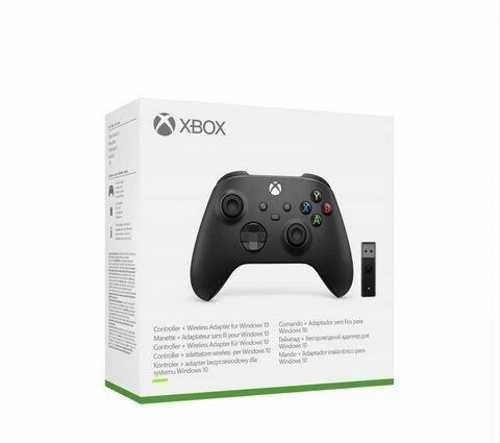 Геймпад Microsoft Xbox Series чёрный + адаптер пк
