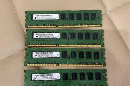 Оперативная память Micron 1GB PC3-8500 DDR3-1066MH