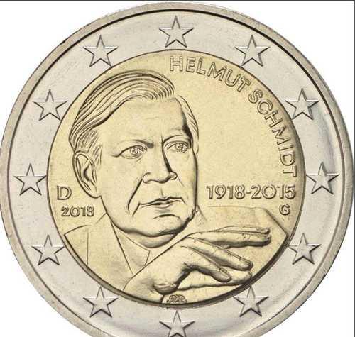 Юбилейная монета 2 Гельмут Шмидт