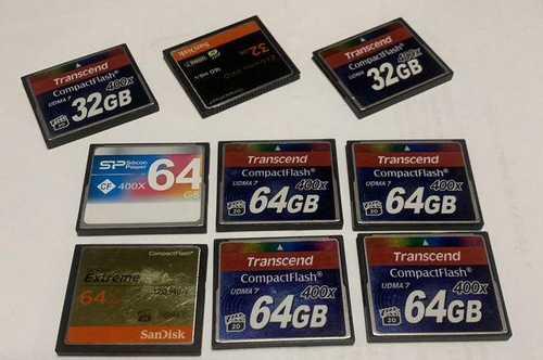 Карта памяти transcend compact flash 64gb