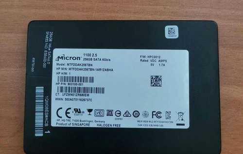 Ssd 256gb micron 1100