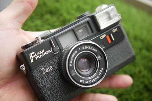 38mm f2,8 fujica flash date светлый компакт