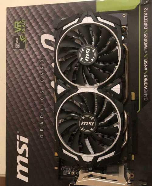Видеокарта MSI GeForce GTX 1070 Armor 8G OC