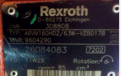 Гидромотор Rexroth A6VM160 для Soilmec R825