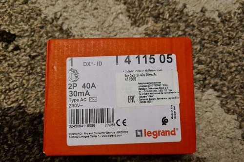 Узо Legrand DX3 40A 30mA