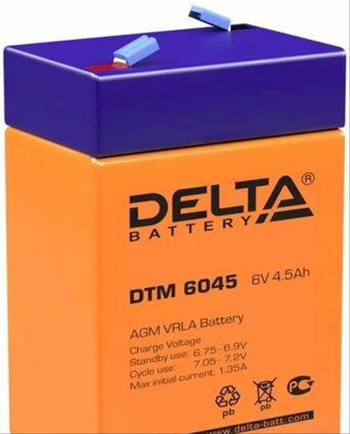 Аккумулятор для электромобиля Delta DTM 6045