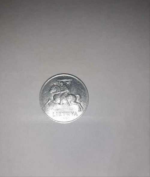 5 centai Монета Литва 1991