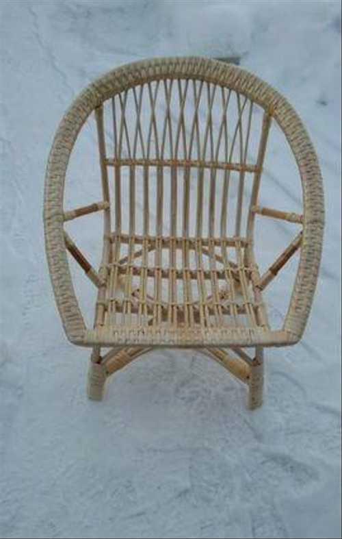 Кресло Ракушка плетеное