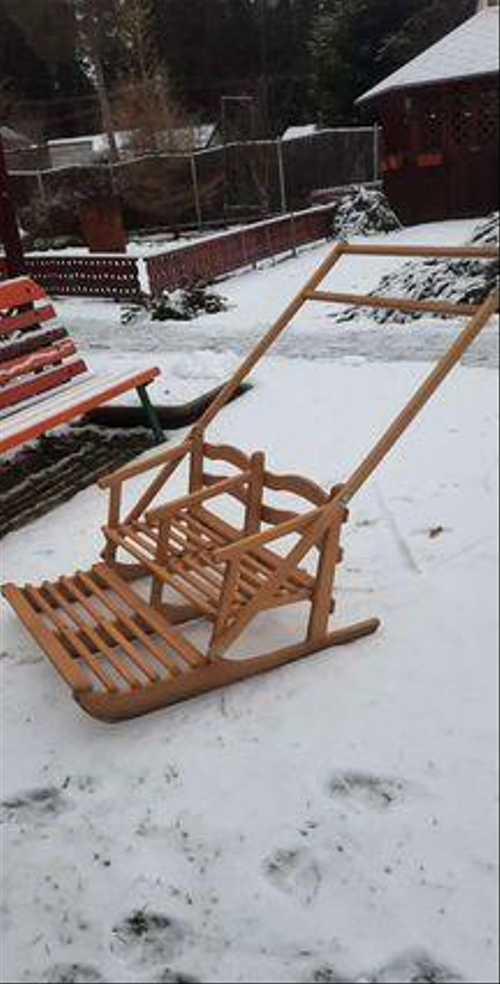 Финские двухместные сани