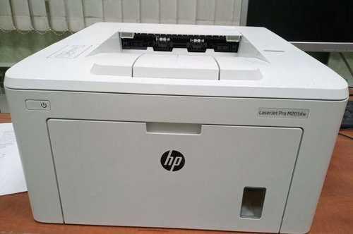 Принтер HP LaserJet M203dw пробег 18K+ новый драм