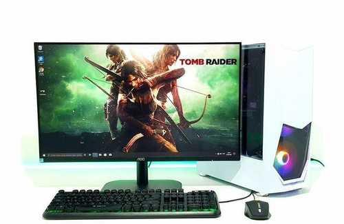 Игровой пк на AMD/GTX 1050 Ti 4Gb/Монитор 27" AOC