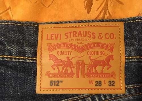Джинсы \ Levi's 512 \ W28 L32
