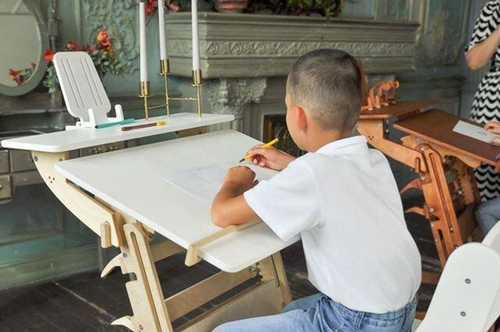 Детский стол парта для школьника, трансформер