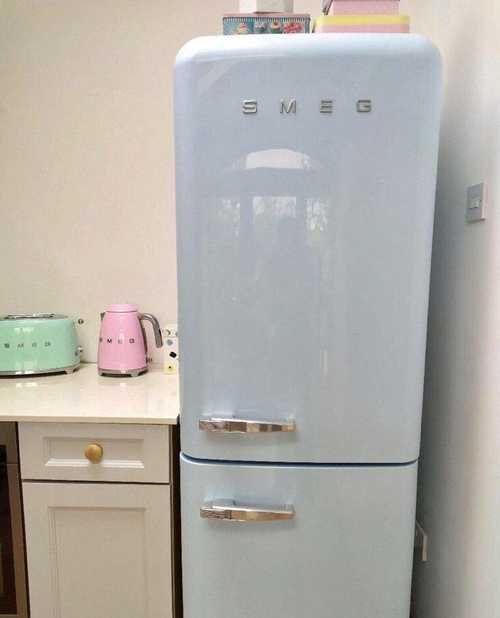 Холодильник Smeg Синий fab32