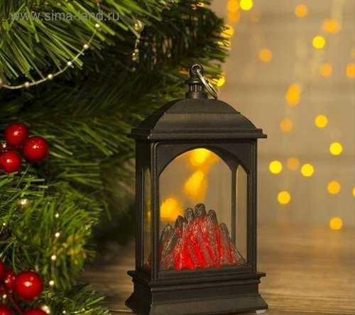 Рождественский фонарик камин