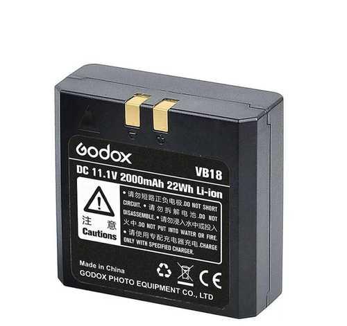 Новый аккумулятор Godox vb18
