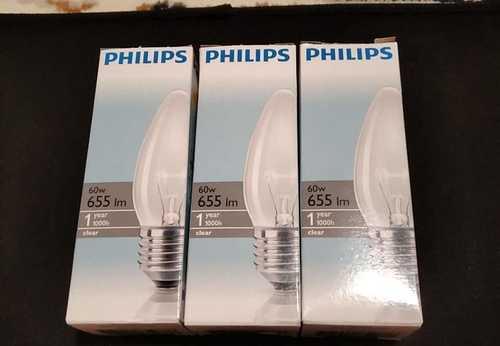 Лампа накаливания Philips 60w 655lm