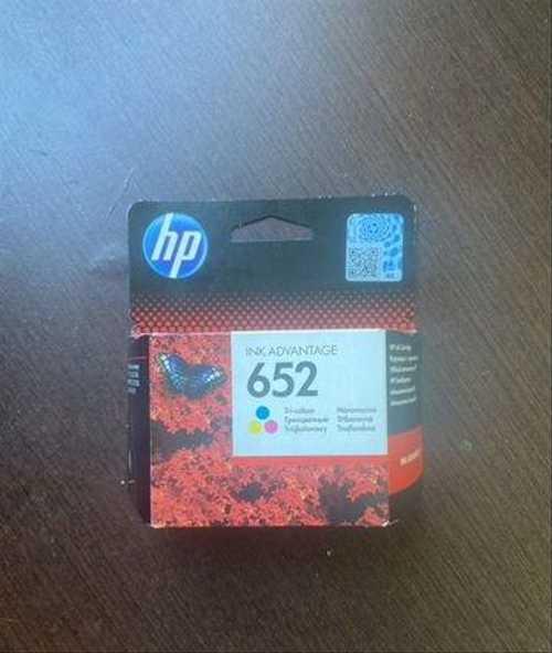 Картридж HP 652 Tri-colour