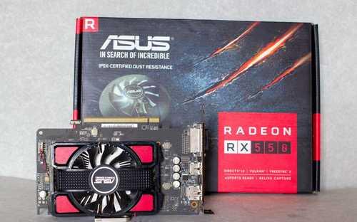 Видеокарта Asus Radeon RX550 2Gb