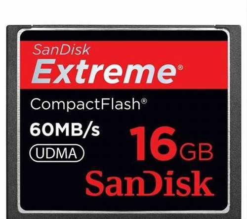 Карта памяти Compact Flash SanDisk16Gb SanDisk Ext