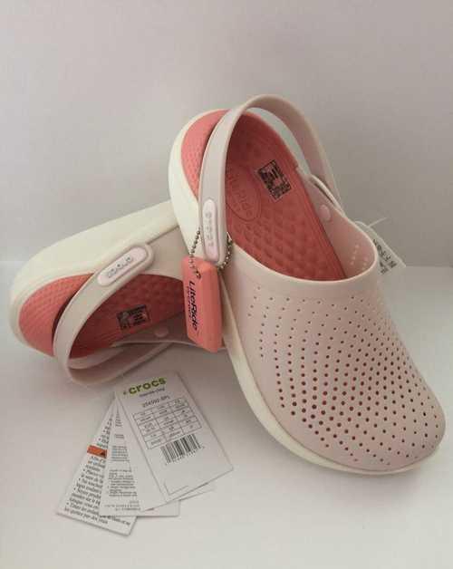 Crocs Новые LiteRide m6w8 пастельно-розовый