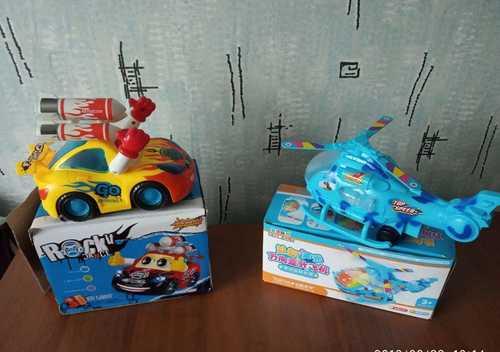 Игрушки машина,вертолет