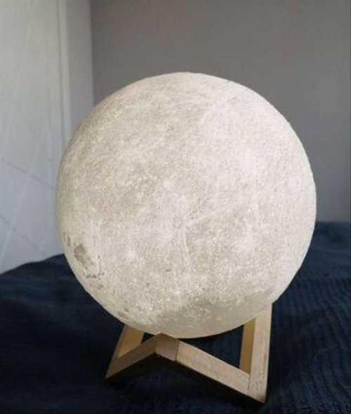 Лампа "Луна" настольная 3D (ночник)