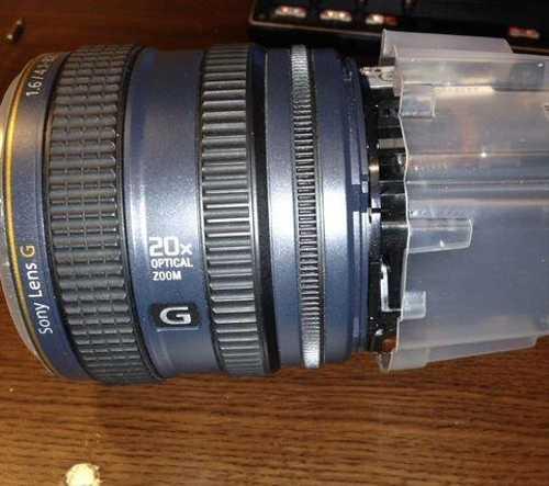 Sony lens G 20X optical zoom 1.6 / 4.1-82