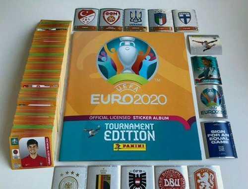 Наклейки panini euro 2020 +