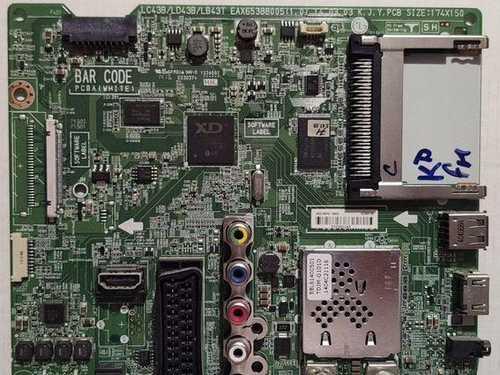Основная плата тв LG. Шасси LC43B/LD43B/LB43T