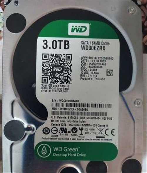 Жесткий диск WD green 3TB