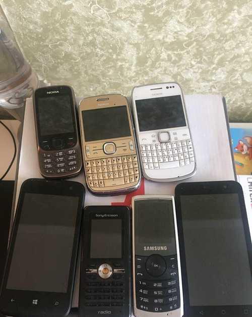 Телефоны 7 шт. (Nokia, Samsung, Sony Er., TP-Link)