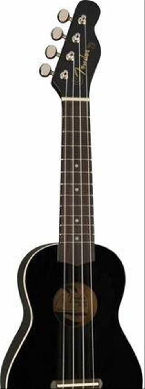 Fender ukulele venice-black - укулеле