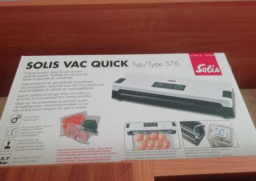 Продаю новый вакуумный упаковщик Solis Vac Quick 5