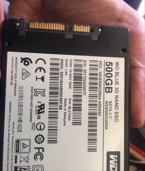 SSD WD Blue 500GB