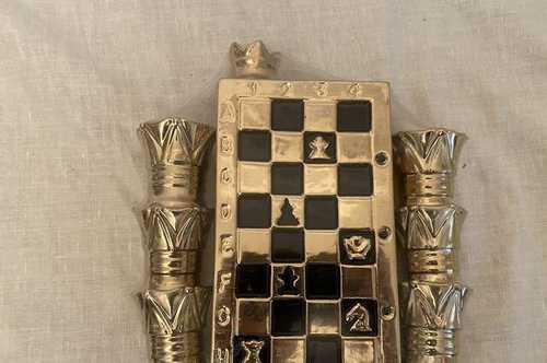 Керамический набор - рюмки и графин в виде шахмат