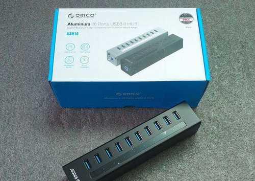 USB хаб концентратор USB Orico A3H10 Black