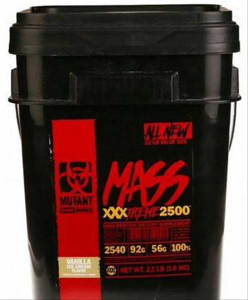 Высокоуглеводные гейнеры Fit Foods, Mass xxxtreme 2500, 10 кг