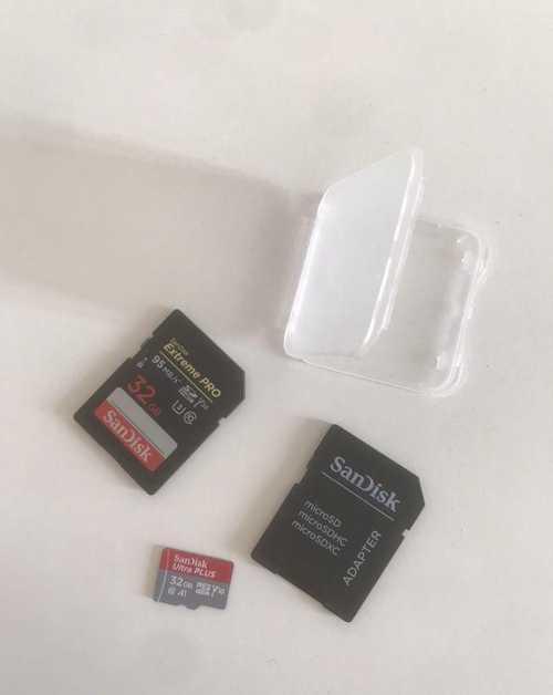 2 карты памяти SanDisk