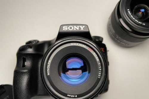 Sony slt a65 kit + Minolta Af 50mm f1.7